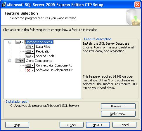 Instalando e Configurando o SQL Server 2005 Express - DevMedia
